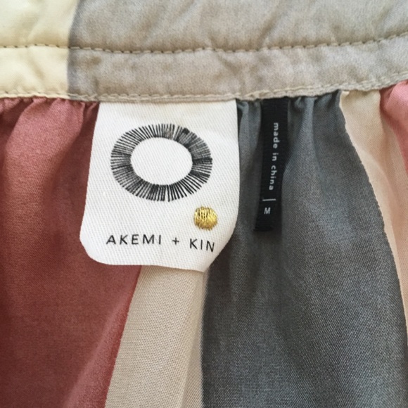 Akemi + Kin | Tops | Anthropologie Akemi Kin Carre 0 Silk Blouse | Poshmark